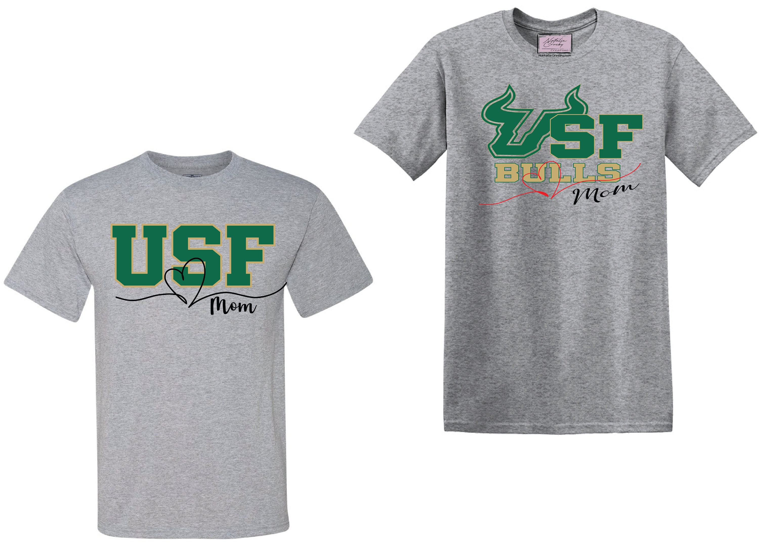 USF Mom With Love Design T-shirt Personalization Available - Etsy