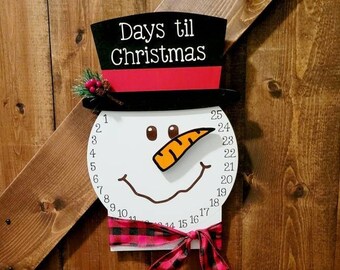 Snowman Countdown | Etsy