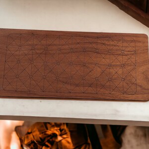 Wooden Fanorona Game, Fanoron-tsivy, Strategy Game, Wooden Tabletop ...