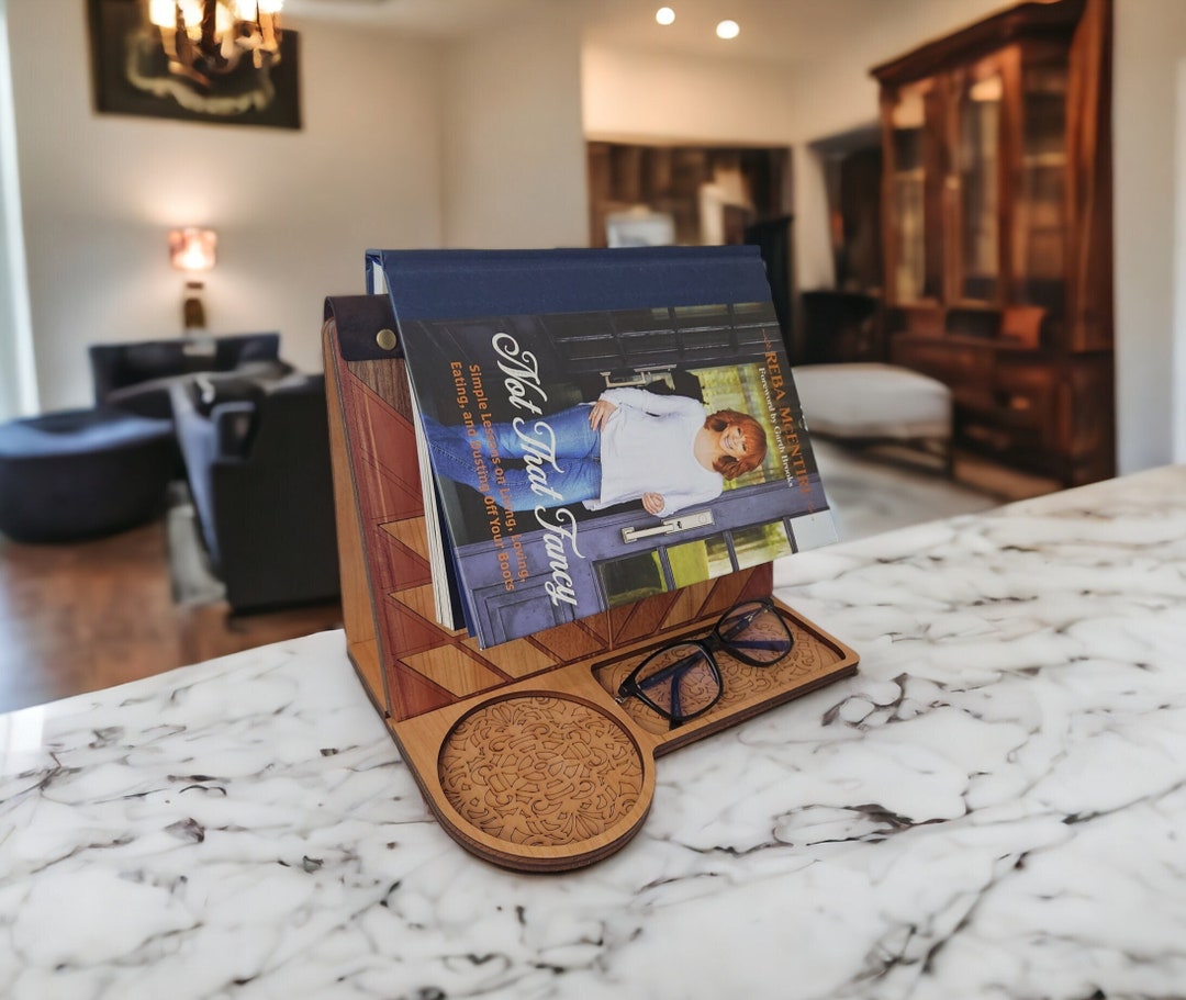 Book Valet and Phone Docking Station, Page Holder, Book Stand Valet ...