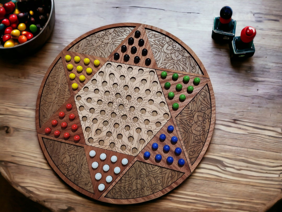 Chinese Checkers, Strategy Game, Family Game Night, Personalized Gift ...