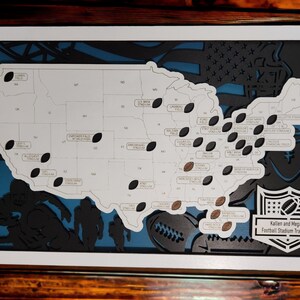 Football Stadium Travel Map, Stadium Tracker - Etsy