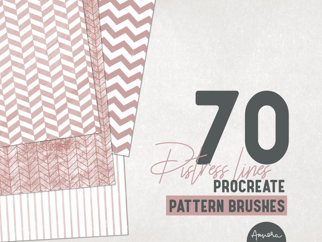 Procreate Linear Pattern Brush Set , Distress Texture Clasics. for ...