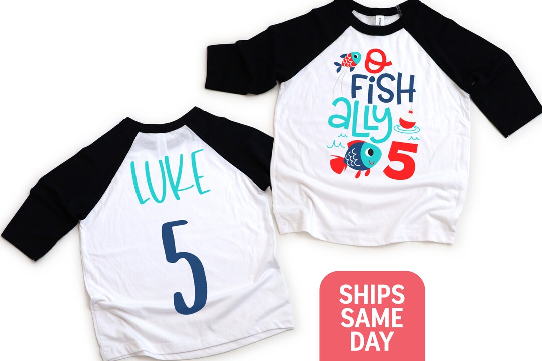 O Fish Ally Five Birthday Shirt, Fishing Birthday Shirt, Fifth ...