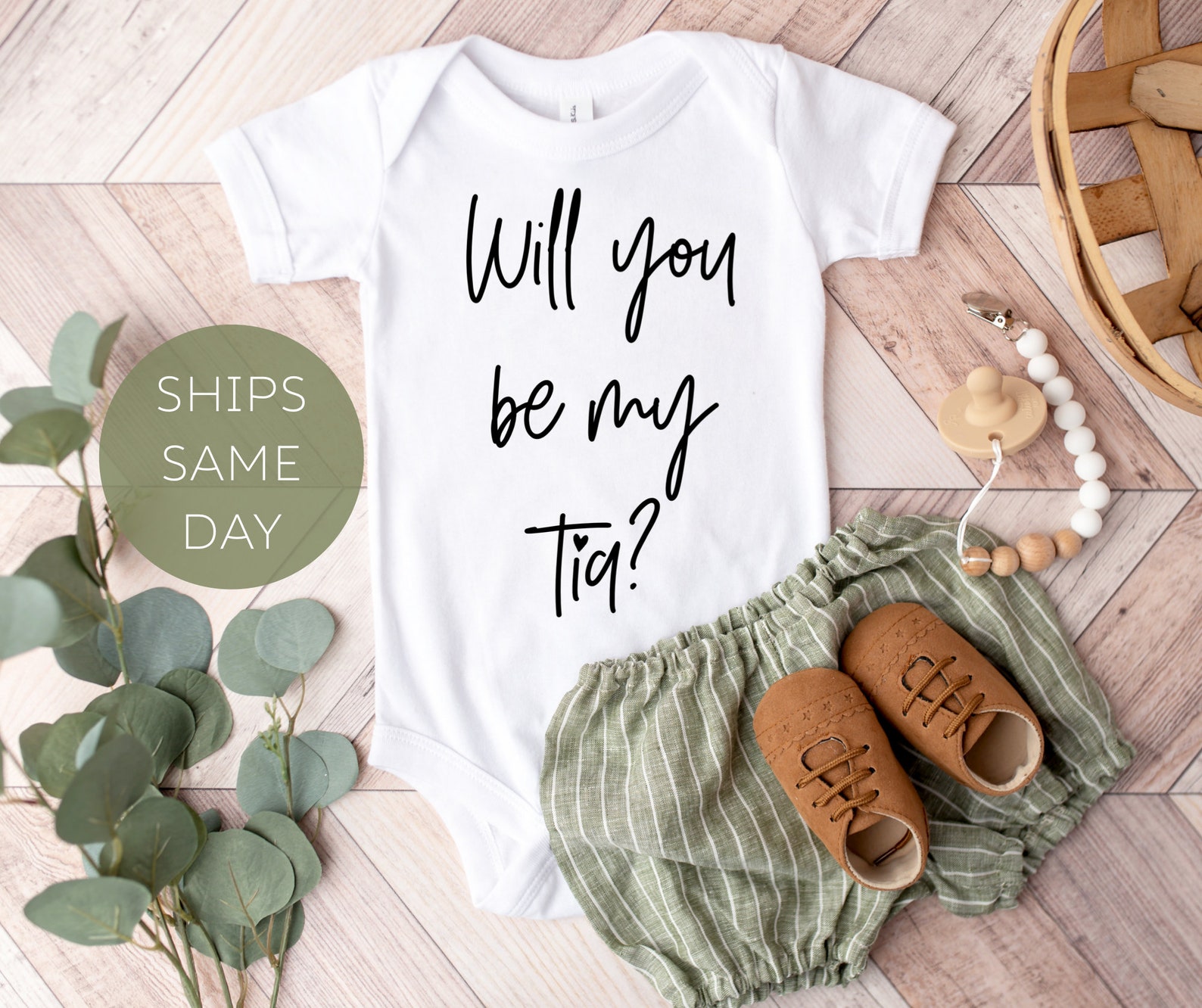 Will You Be My Tia Onesie® Baby Announcement Onesie ® - Etsy UK