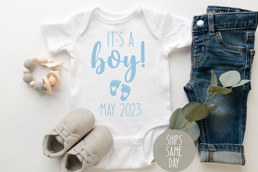 Gender Reveal Onesie®, It's a Boy Baby Announcement, Pregnancy ...