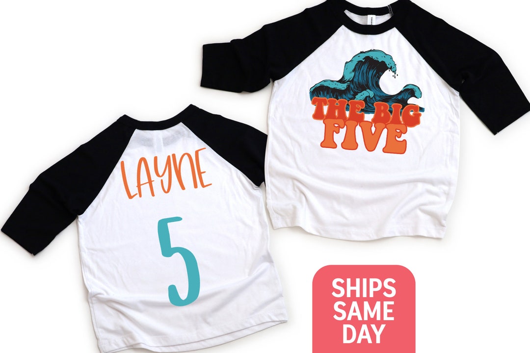 Fifth Birthday Shirt, the Big Five Birthday Shirt, Turning Five Shirt ...