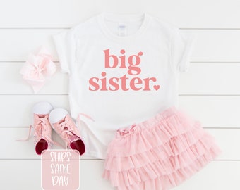 Big Sister Sweatshirt, Big Sister Announcement, Pregnancy Announcement, Big Sister Shirt, Baby ...