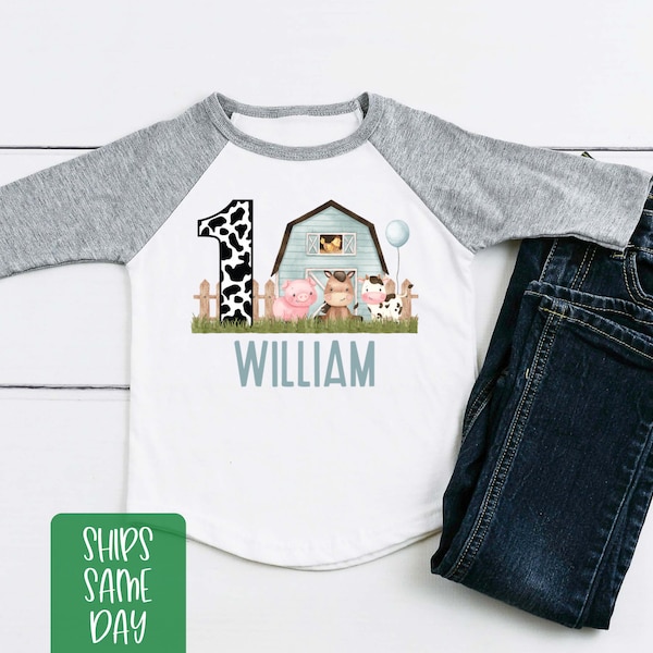 Boys Farm Shirt - Etsy