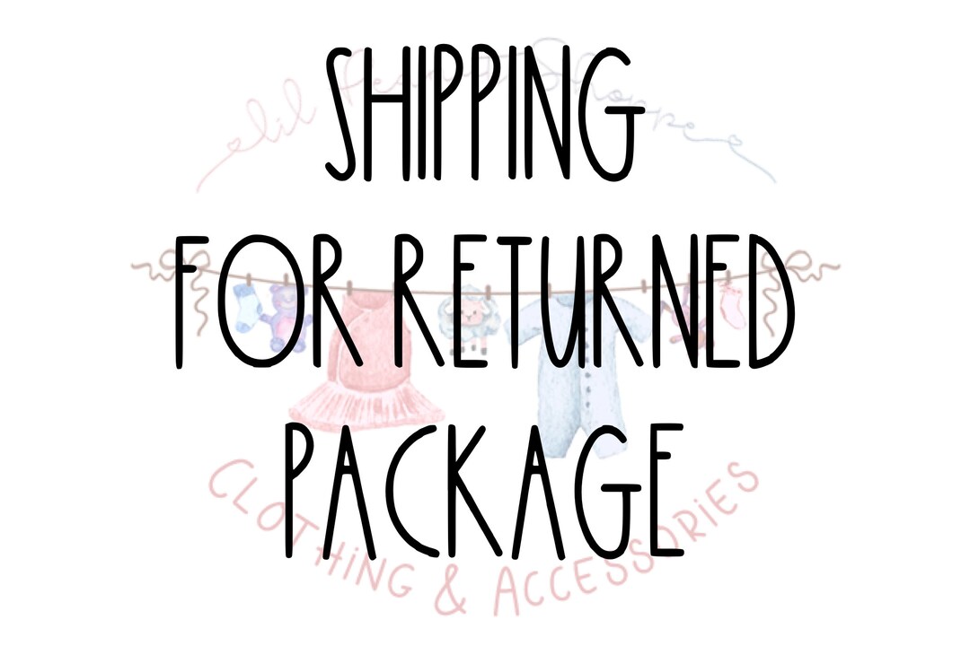 Reshipment for Returned Package - Etsy
