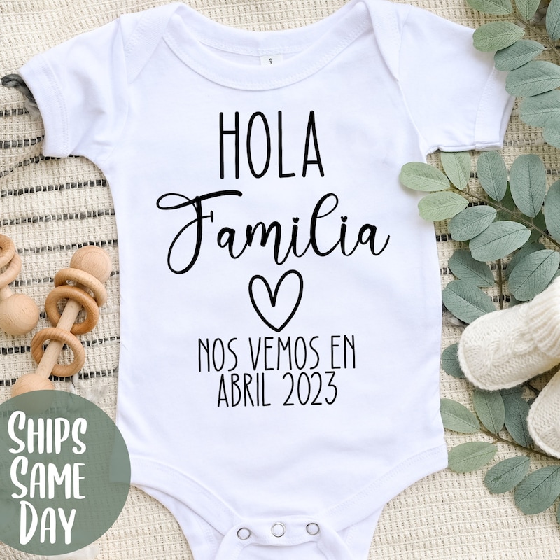 Pregnancy Announcement in Spanish - Etsy