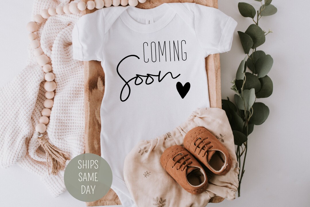 Coming Soon Onesie®, Personalized Baby Announcement, New Baby ...