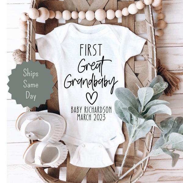 First Great Grandchild - Etsy