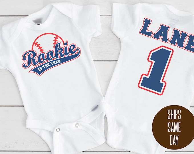 Baseball Birthday Shirt-rookie of the Year Birthday-baseball Family ...