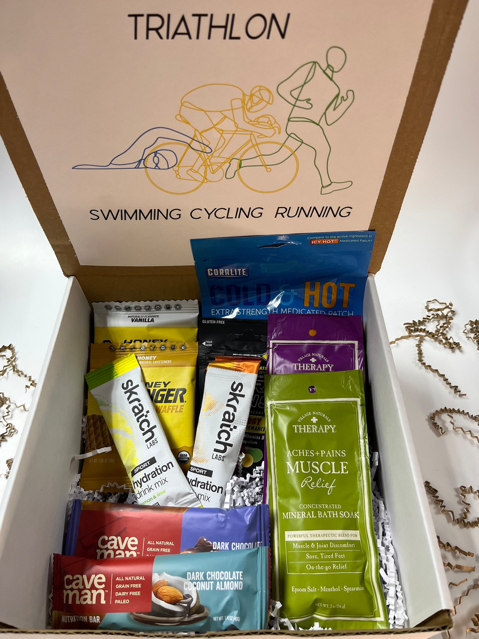 Triathlon Gift Box Triathlon Care Package Birthday Treat for - Etsy