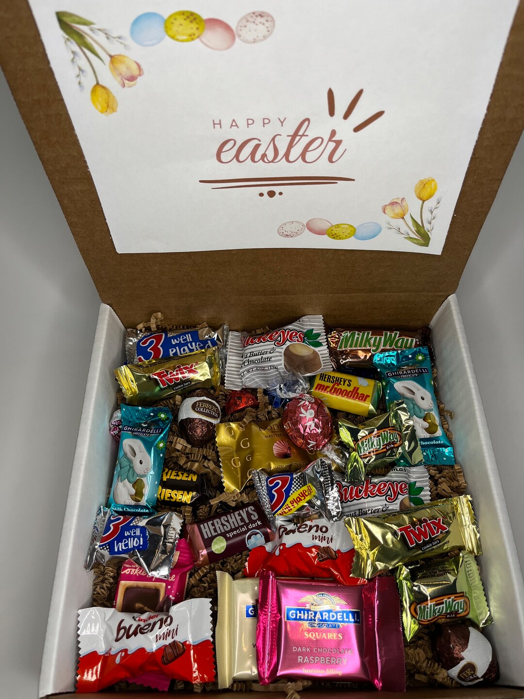Spring Chocolate Gift Box, Chocolate Gift Box, Sweet Gift Box, Easter ...
