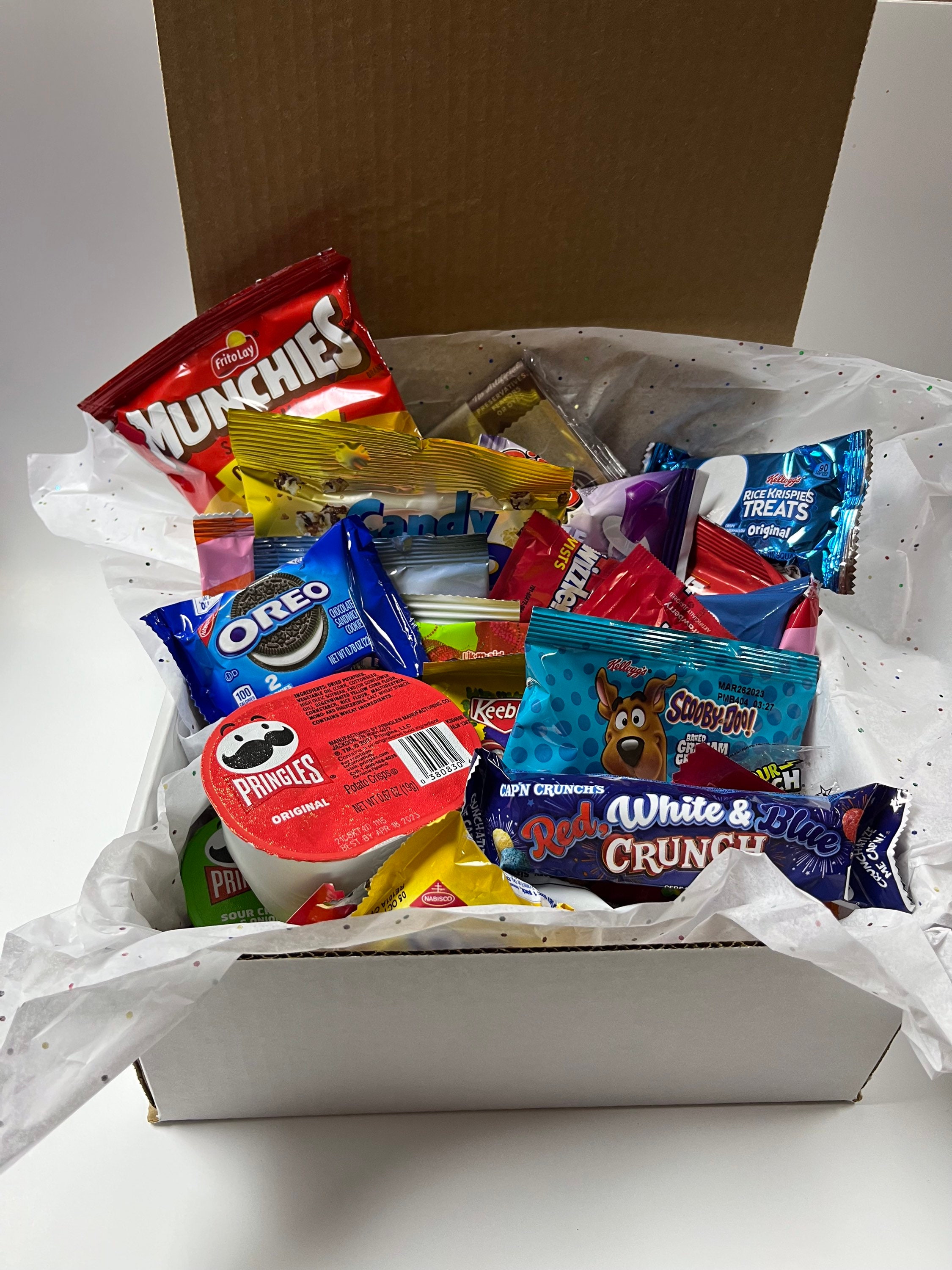 College Snack Package for Guys, College Snack Box, Winter School Snack ...