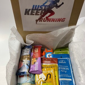 A Gift for a Runner, Marathon Training Box, Running Gift Box, Heres to ...