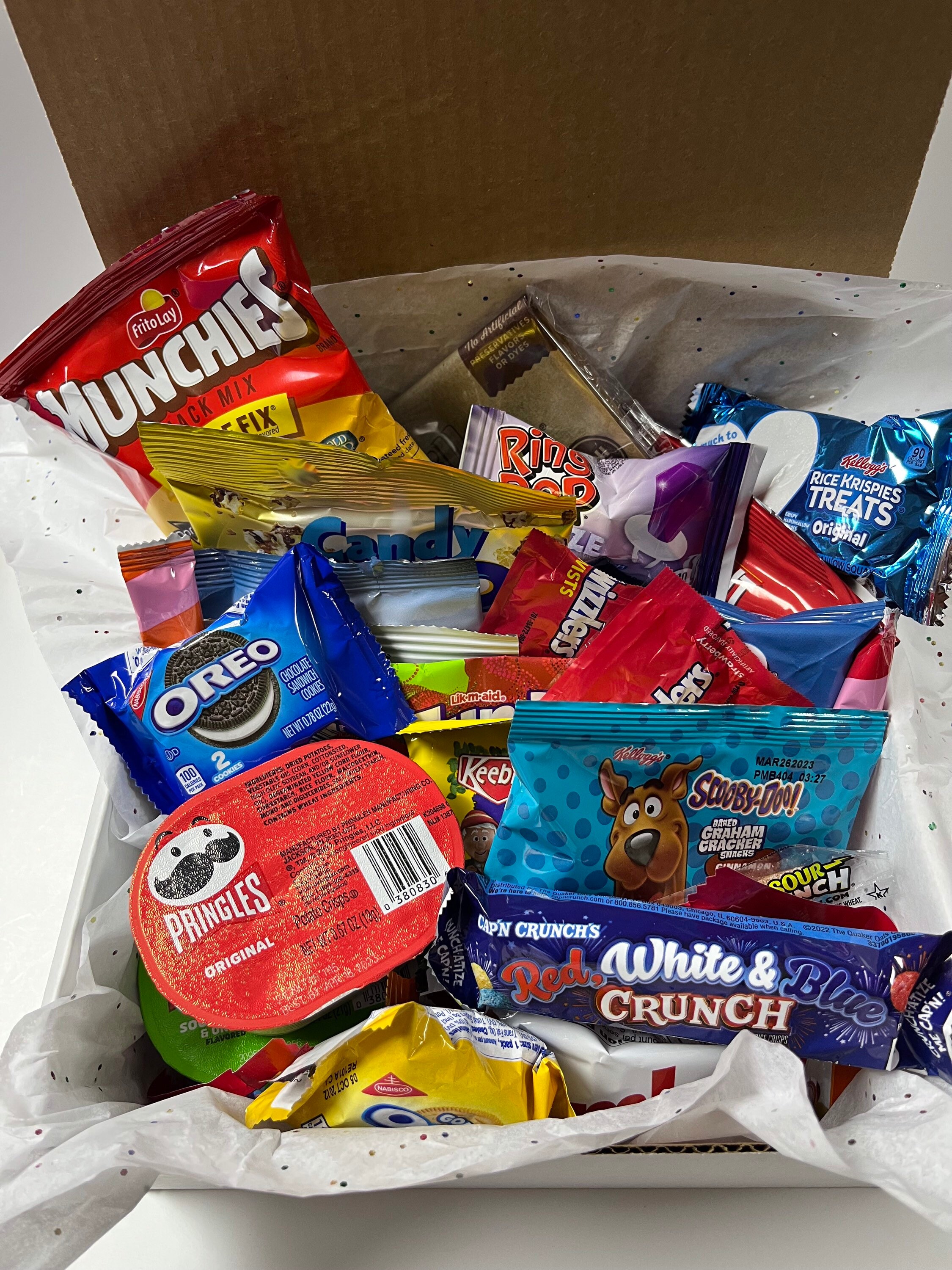 College Snack Package for Guys, College Snack Box, Winter School Snack ...