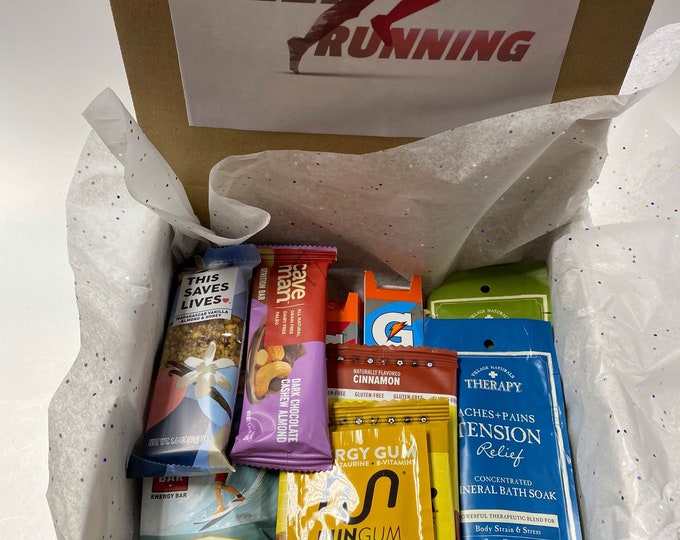 A Gift for a Runner, Marathon Training Box, Running Gift Box, Heres to ...