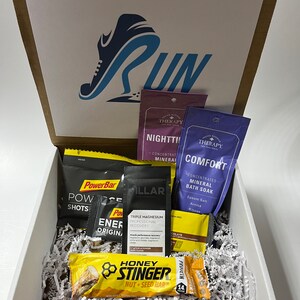 Gift Box for a Runner, Thinking of You for Your Race, Race Care Package ...