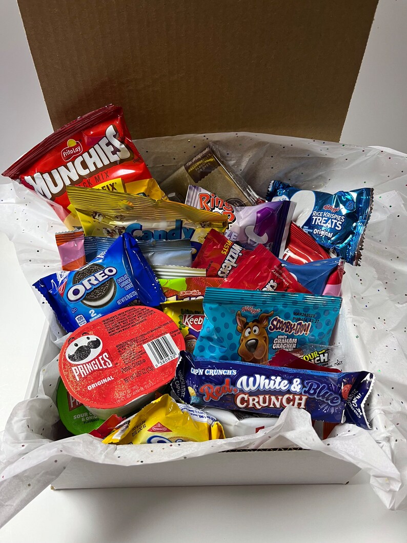 College Snack Package for Guys, College Snack Box, Winter School Snack ...