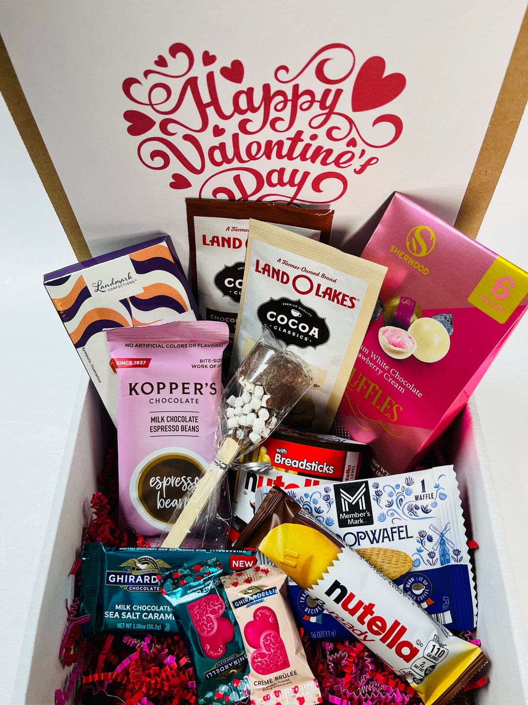 Happy Valentines Day Chocolate Gift Box, Valentines Day Gift for You ...