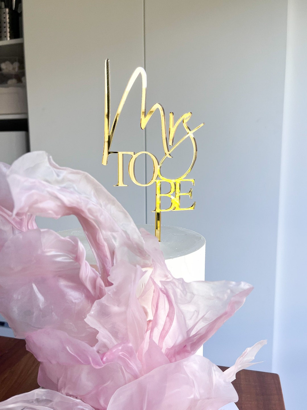 Mrs to Be Cake Topper - Cake Topper - Acrylic Cake Topper ...