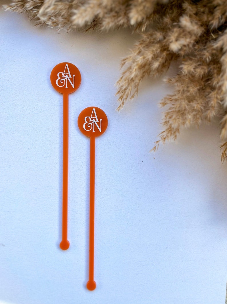 Personalised Acrylic Drink Stirrers, Custom Name Cocktail Sticks ...