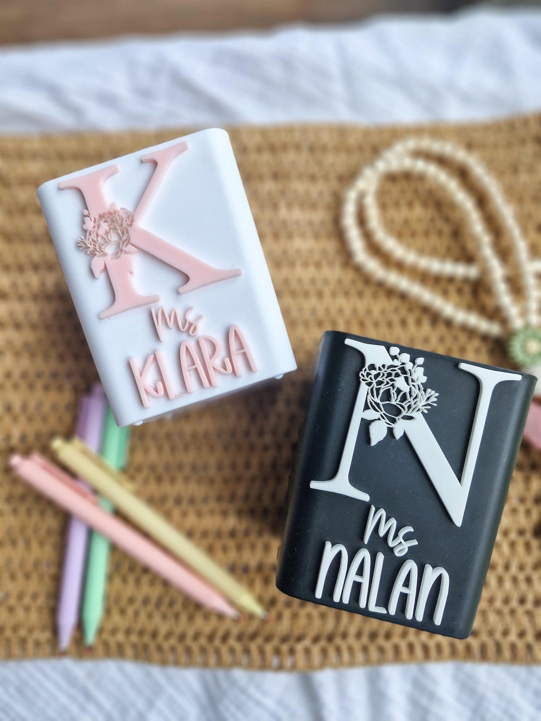 Personalised Teacher Pen Cup, Custom Desk Organizer, Teacher ...