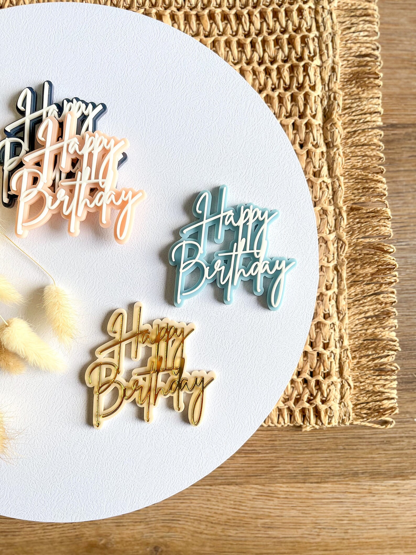 Happy Birthday Charms, Cupcake Charms, Cake Charms, Cake Topper, Cake ...