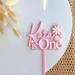 Custom Daisy Acrylic Cake Topper: Name & Age - Etsy