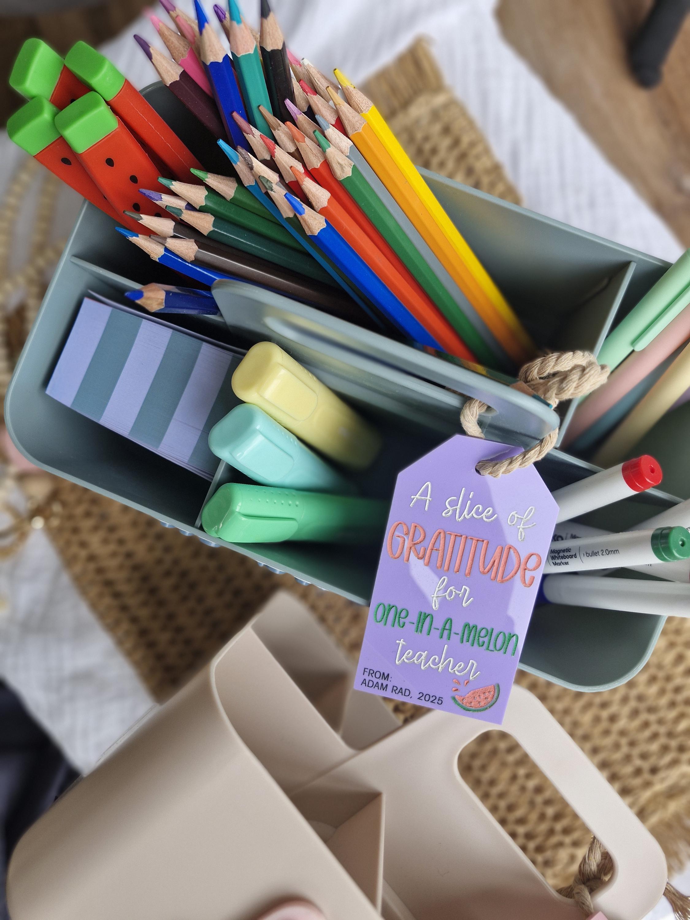 Personalised Teacher Fuel Caddy, Custom Desk Organiser, Teacher ...