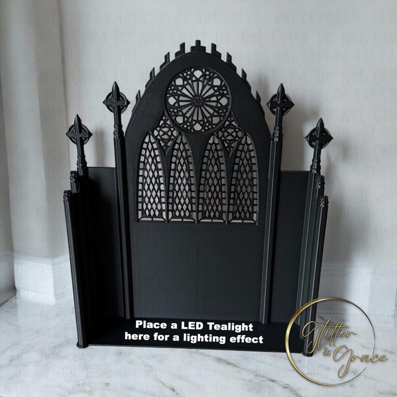 Gothic Cathedral 3D Printed Shelf Decor - Etsy