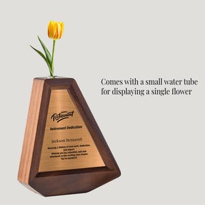 Display Staff Retire Excellence Trophy Engraved Business Employee ...