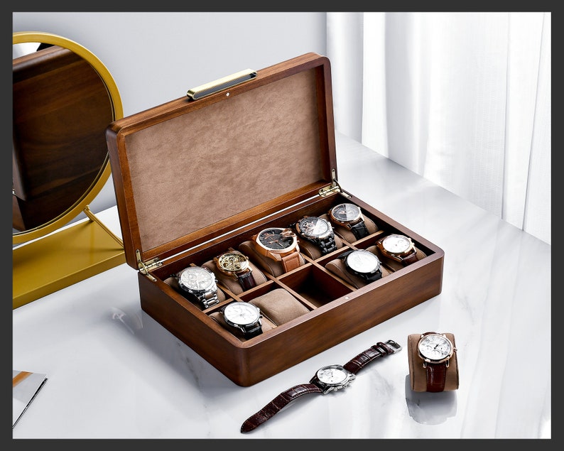 Watch Box for Men Personalized Watch Storage Box With 10 - Etsy