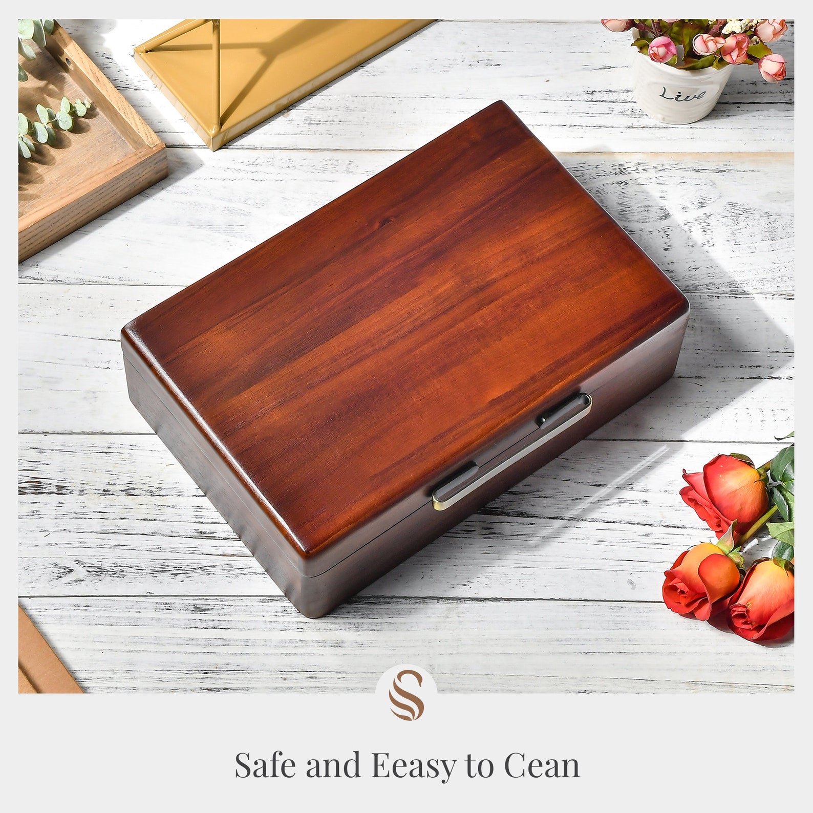 Custom Engraved Jewelry Box Acacia Wood Accessories - Etsy