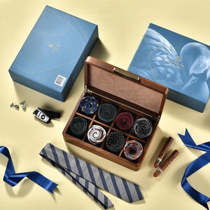 Tie Storage Box - Personalized Groom Gifts From the Bride Premium ...