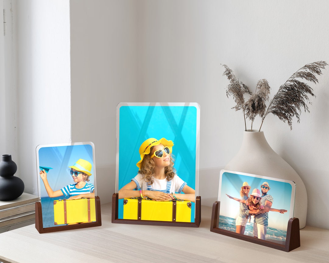 Personalized Acrylic Picture Frame Keepsake, Clear Photo Block for ...