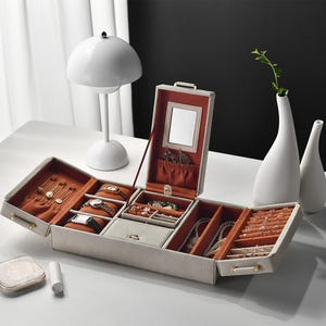 Personalized Jewelry Box for Women and Girls Elegant Storage Custom ...