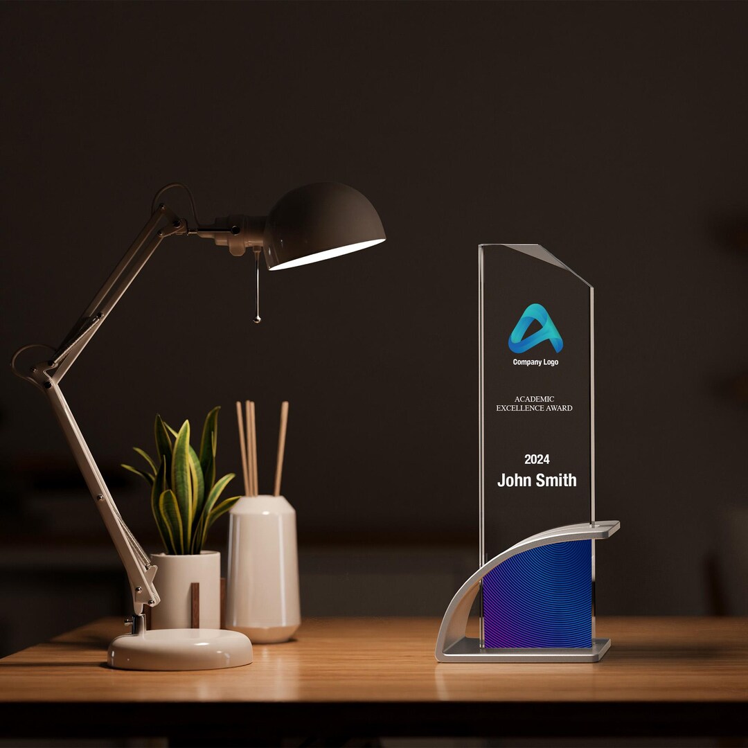 Top Performer Award Plaque Custom Uv Print Employee Recognition Crystal ...