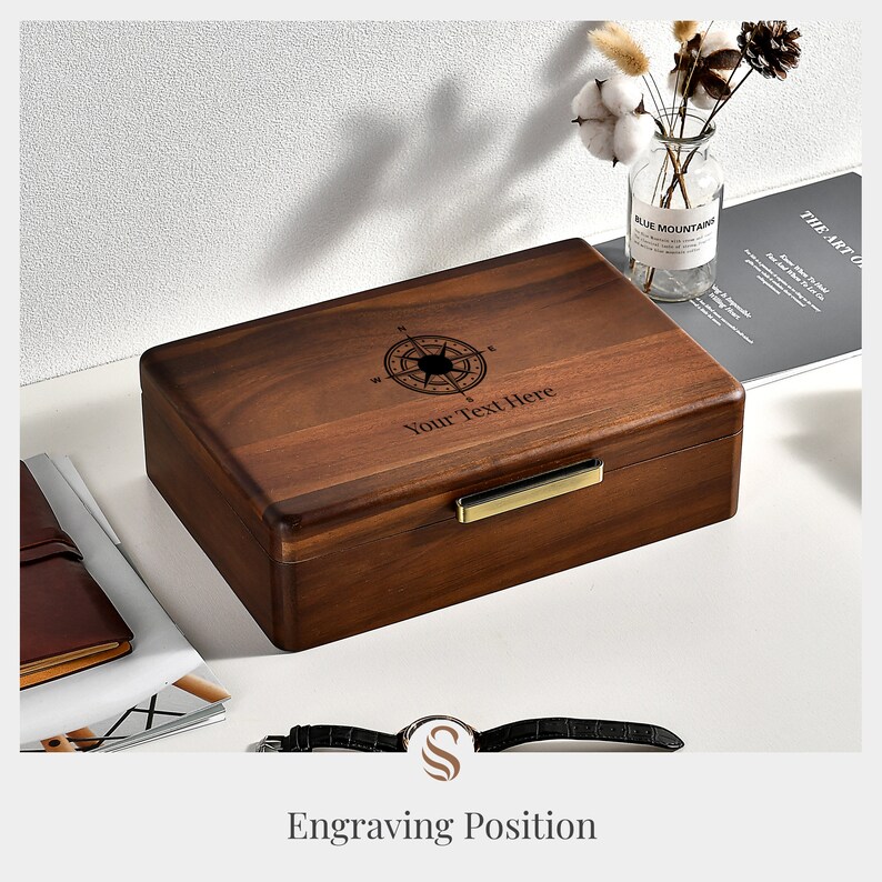 Watch Box for Men Personalized Watch Storage Box With 10 - Etsy
