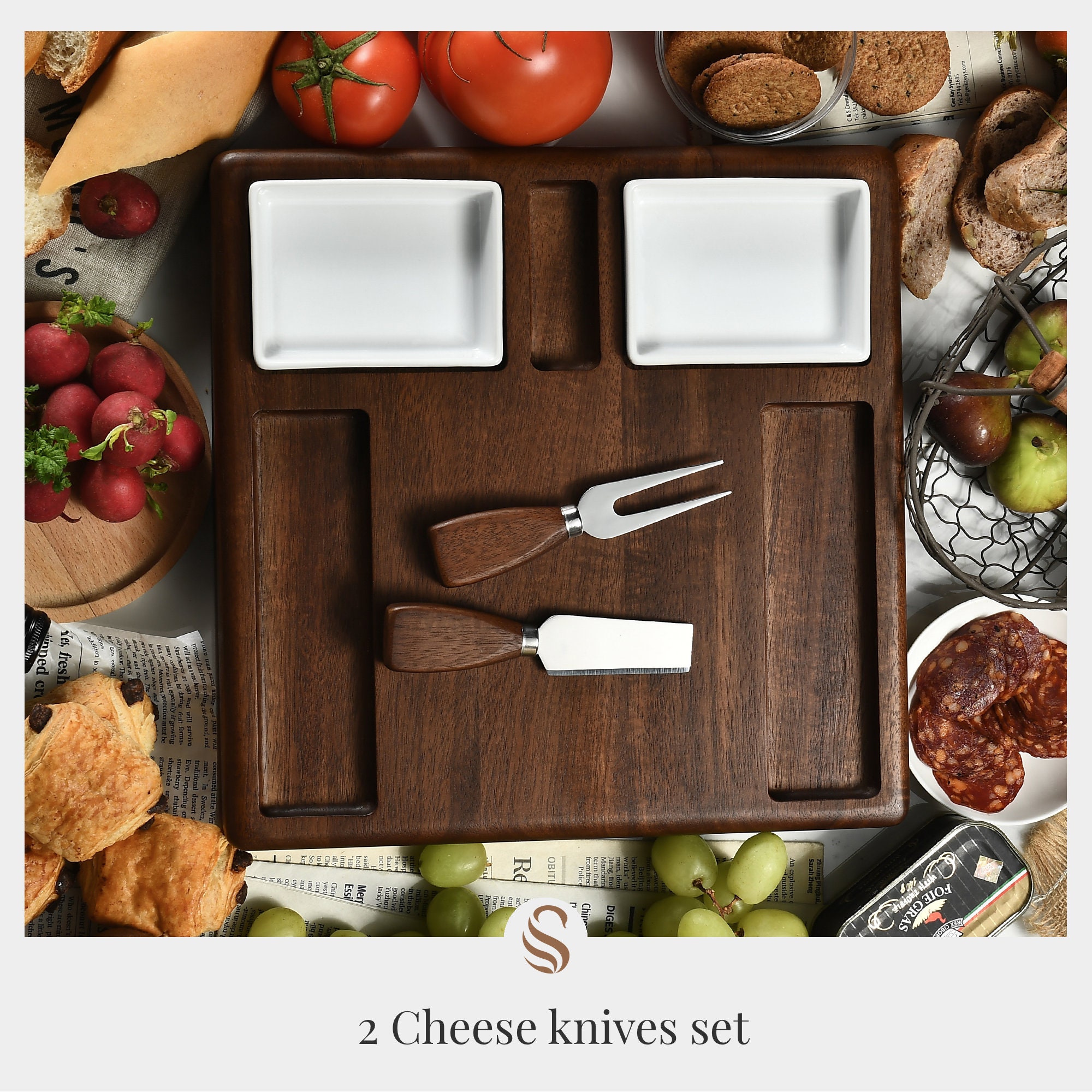 Wooden Serving Board for Foods Food Serving Platter Cheese - Etsy Canada