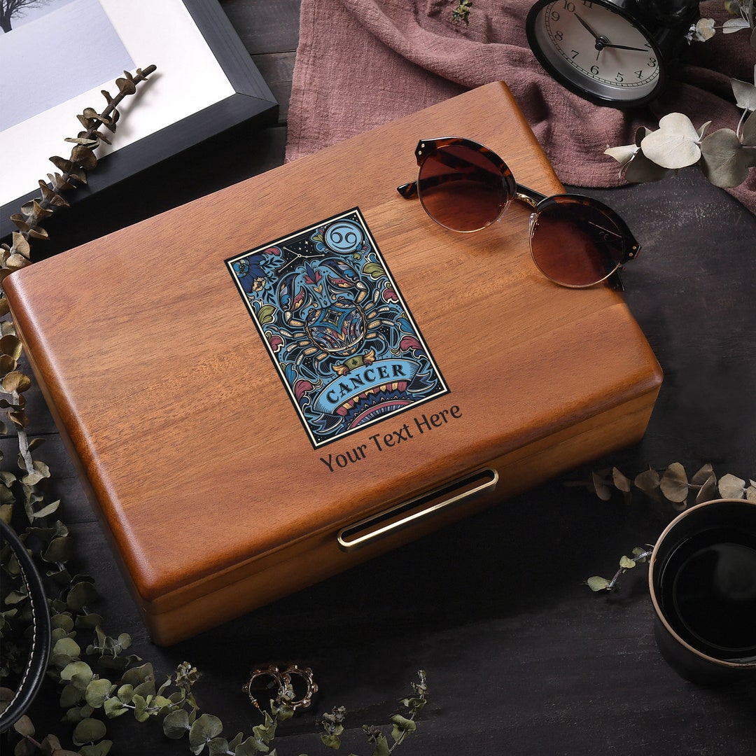 CANCER Birthday Gift Personalized Jewelry Box Astrology, Unique Style ...
