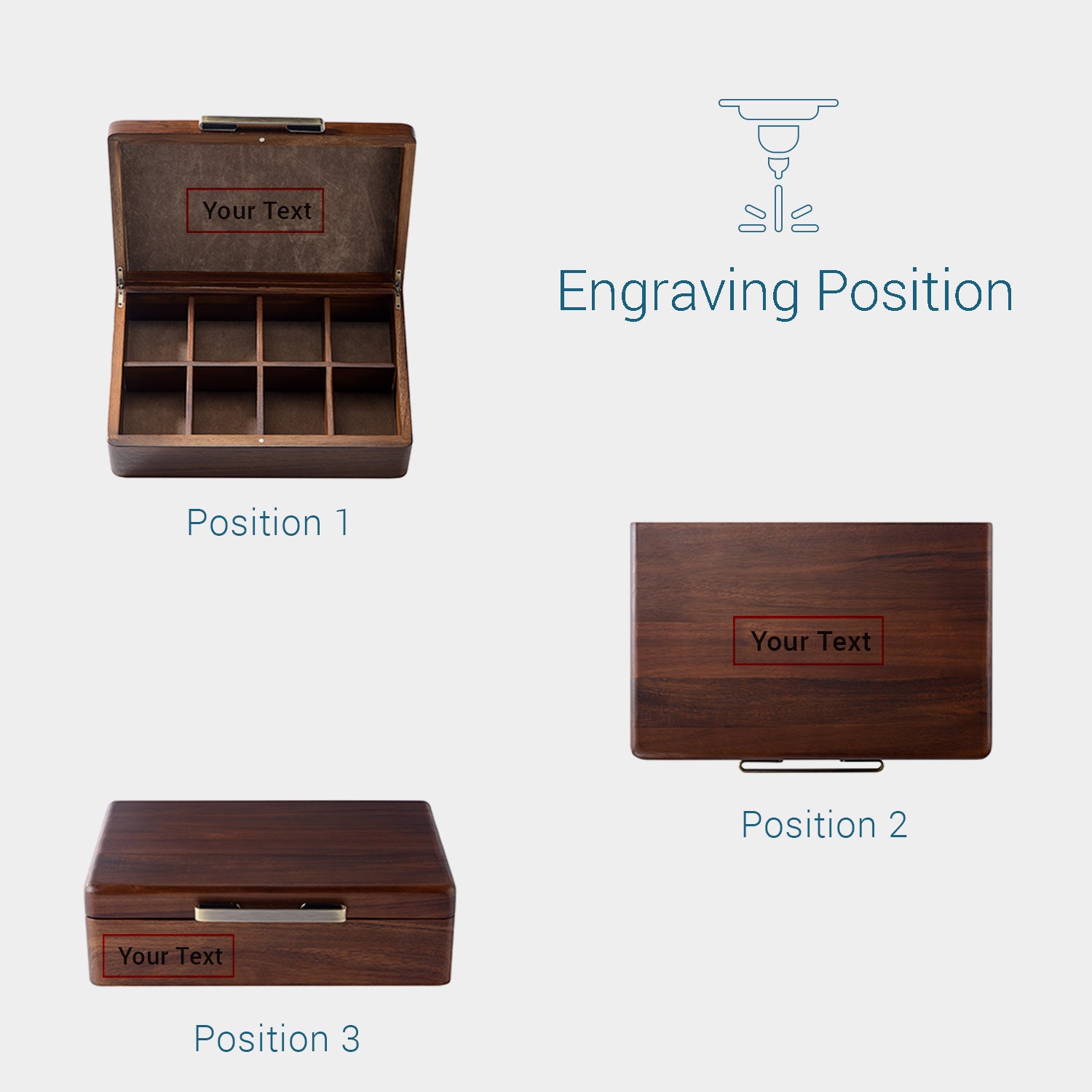 Watch Box For Men Personalized Watch Storage Box with 8 | Etsy