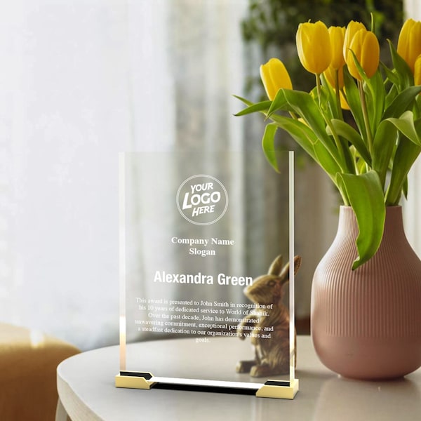 Personalized Work Anniversary Plaque, Employee Recognition Appreciation Award, 25 Years - Etsy