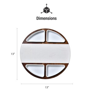 Modern Lazy Susan Turntable Upgraded Round Charcuterie Board Set With ...