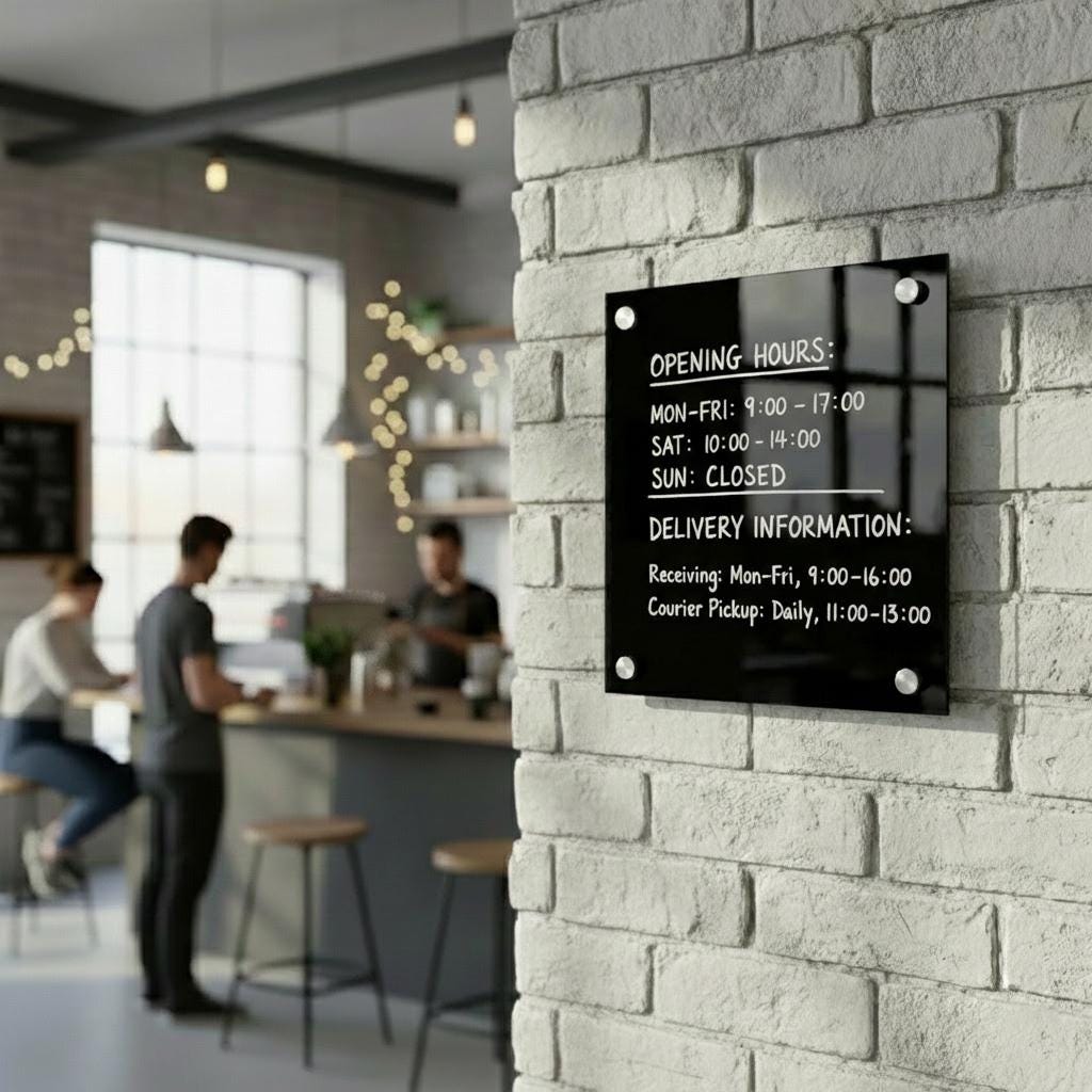 Meeting Room Writable Blank Acrylic Board Wall Mounted Office Task ...