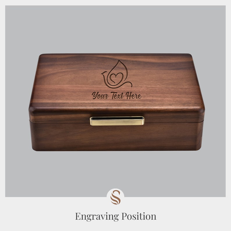 Custom Engraved Jewelry Box Acacia Wood Accessories - Etsy