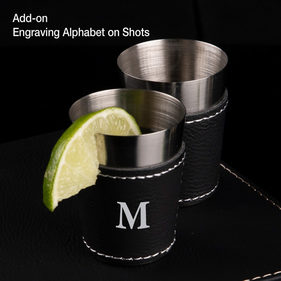 Custom Engraved Shot Glass Set for Bachelor Party Monogrammed With ...